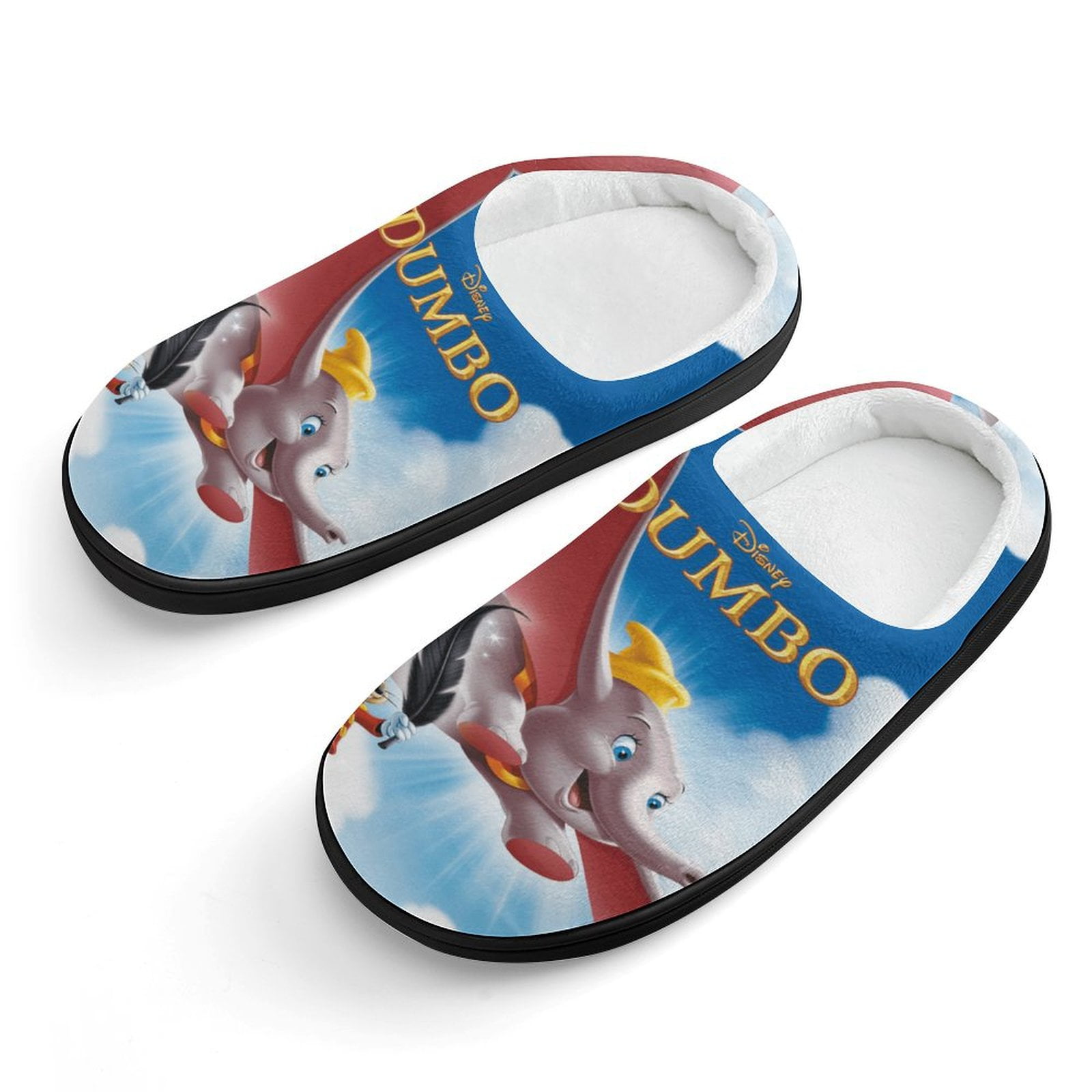 Dumbo Kids Slippers Boys Girls Warm Soft House Slippers Non-Slip Winter ...