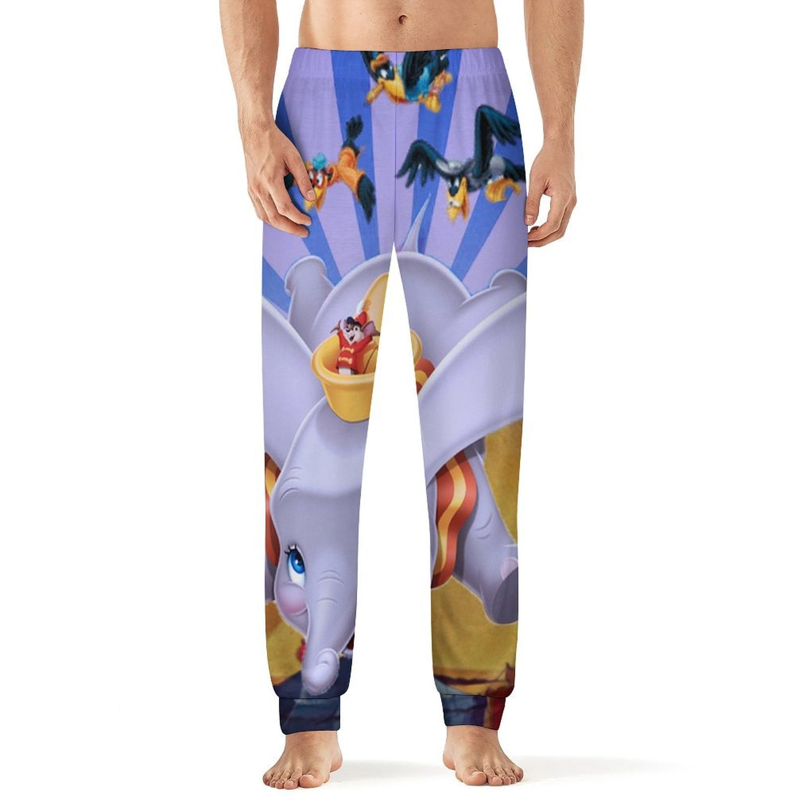 Dumbo Men Pajama Pants Bottoms Lounge Pants Elastic Waist Loose Soft ...