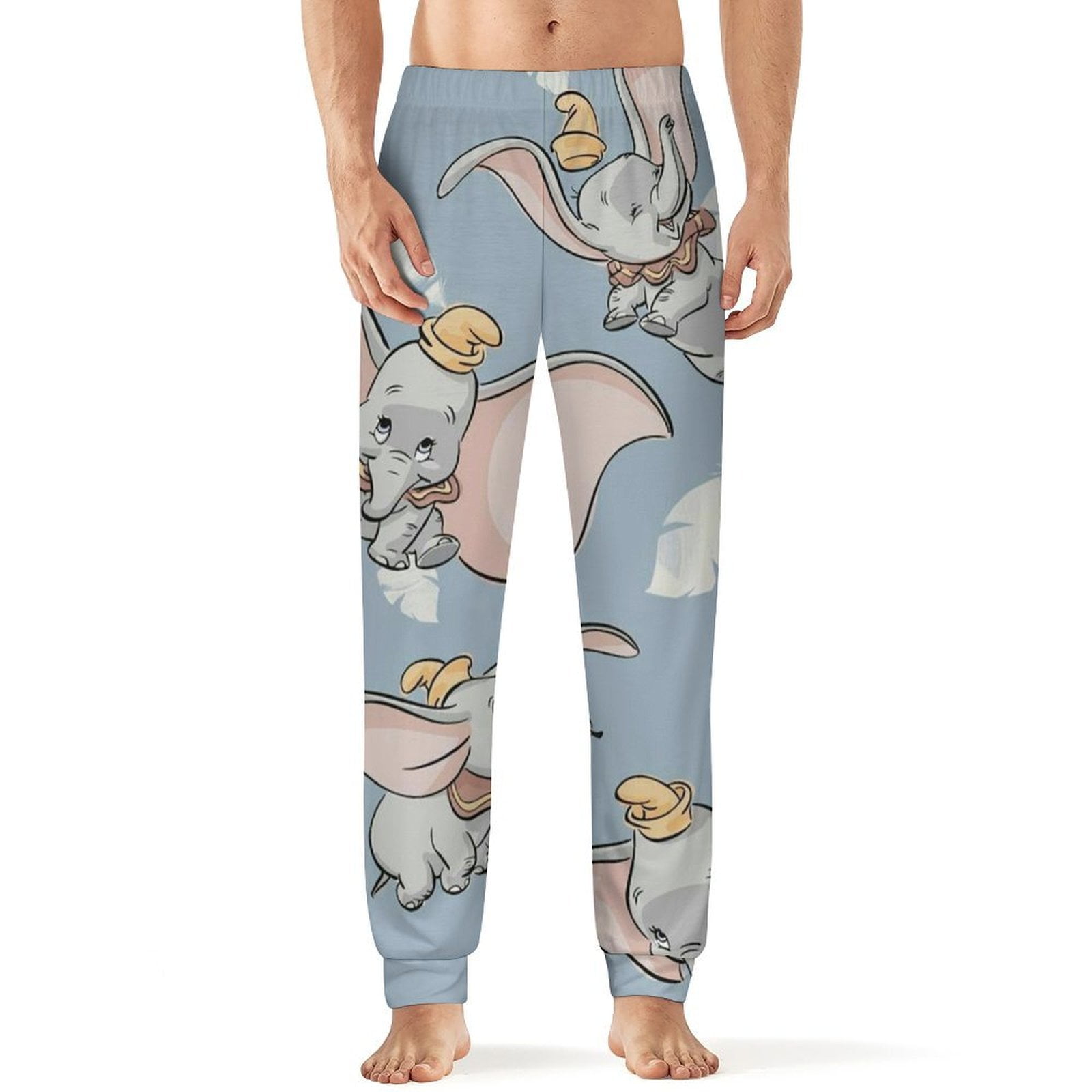 Dumbo Men Pajama Pants Bottoms Lounge Pants Elastic Waist Loose Soft ...