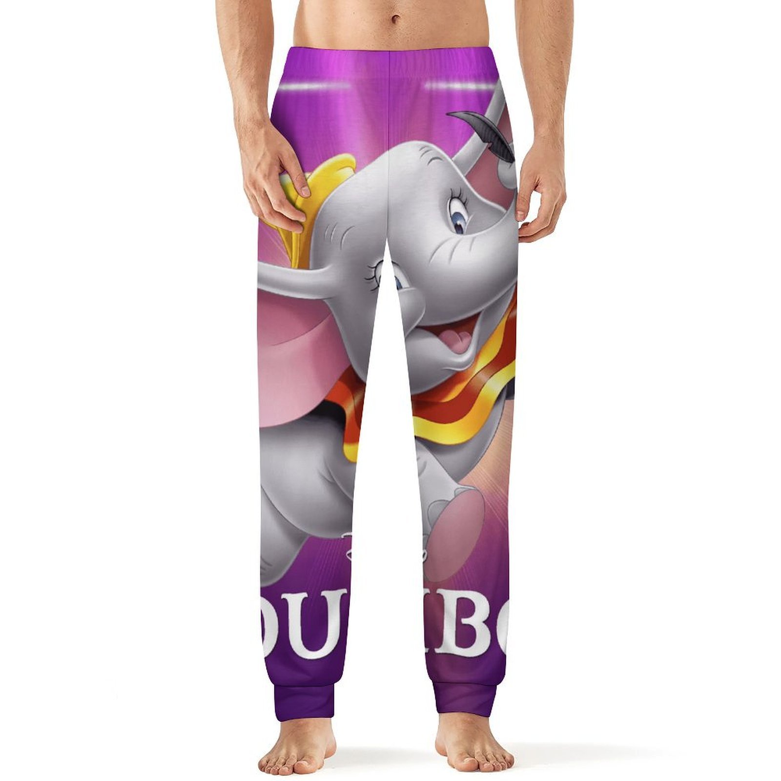 Dumbo Men Pajama Pants Bottoms Lounge Pants Elastic Waist Loose Soft ...
