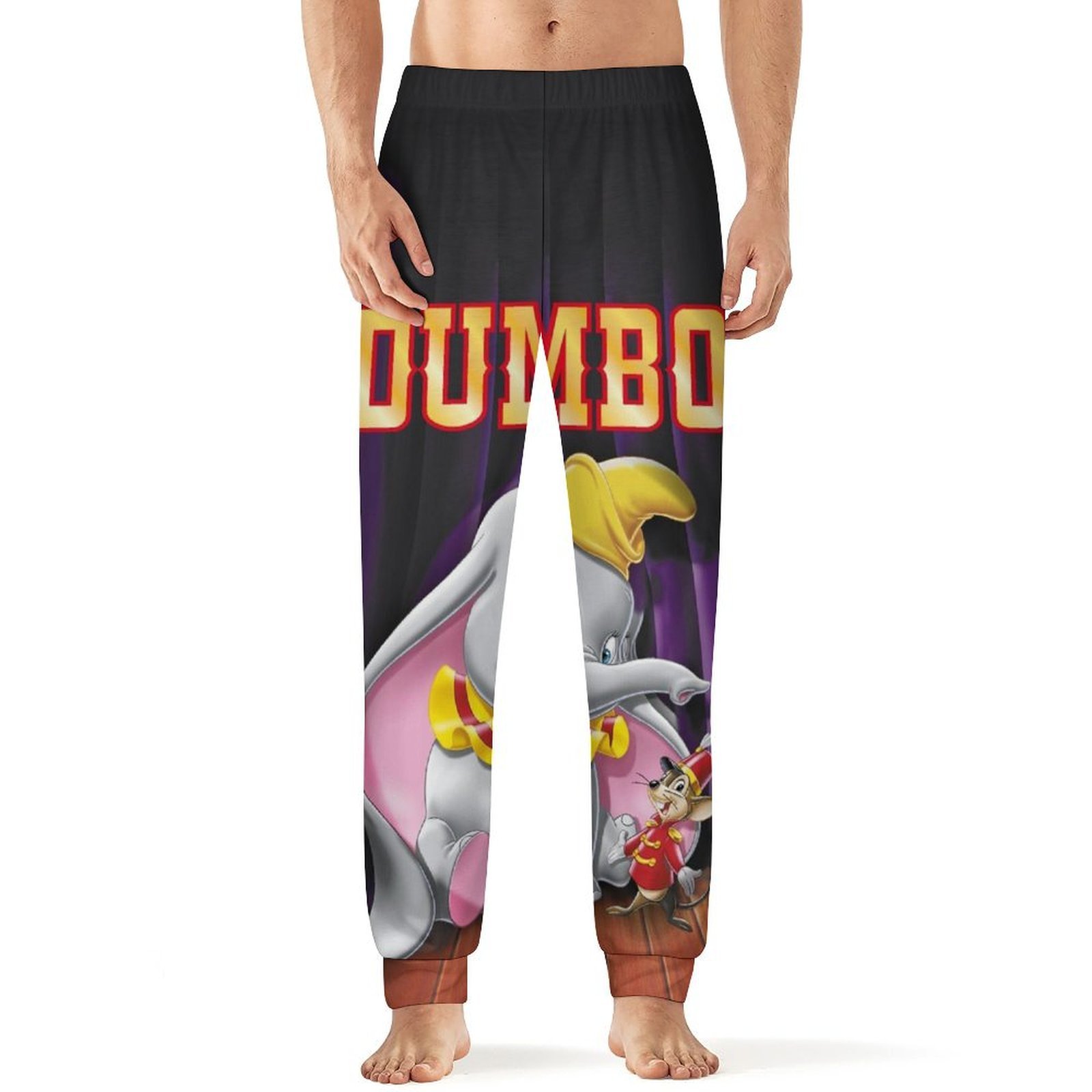 Dumbo Men Pajama Pants Bottoms Lounge Pants Elastic Waist Loose Soft ...