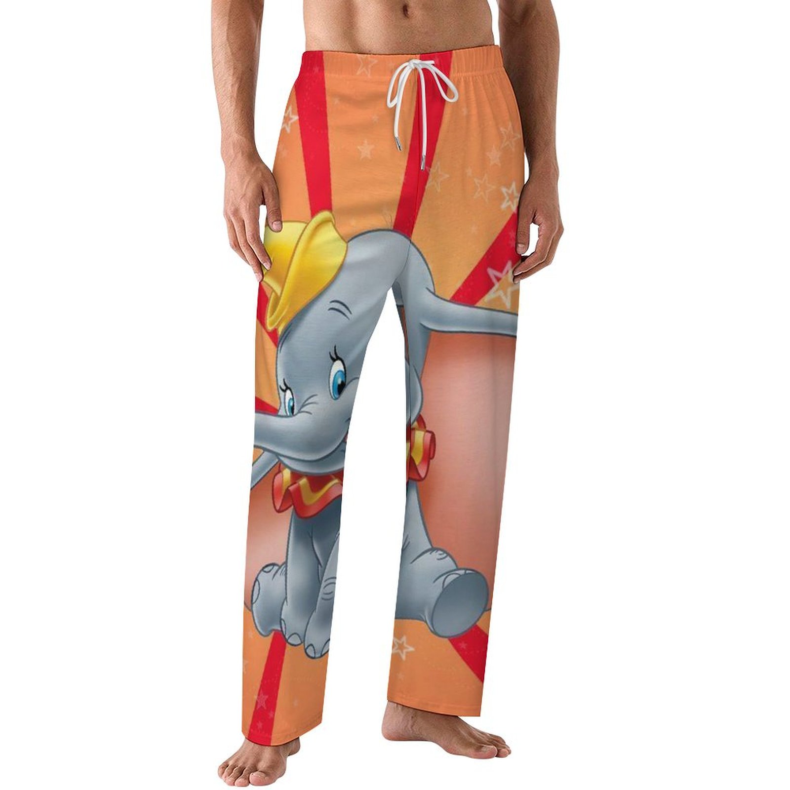 Dumbo Men Pajama Pants Bottoms Lounge Pants Elastic Waist Loose Soft ...