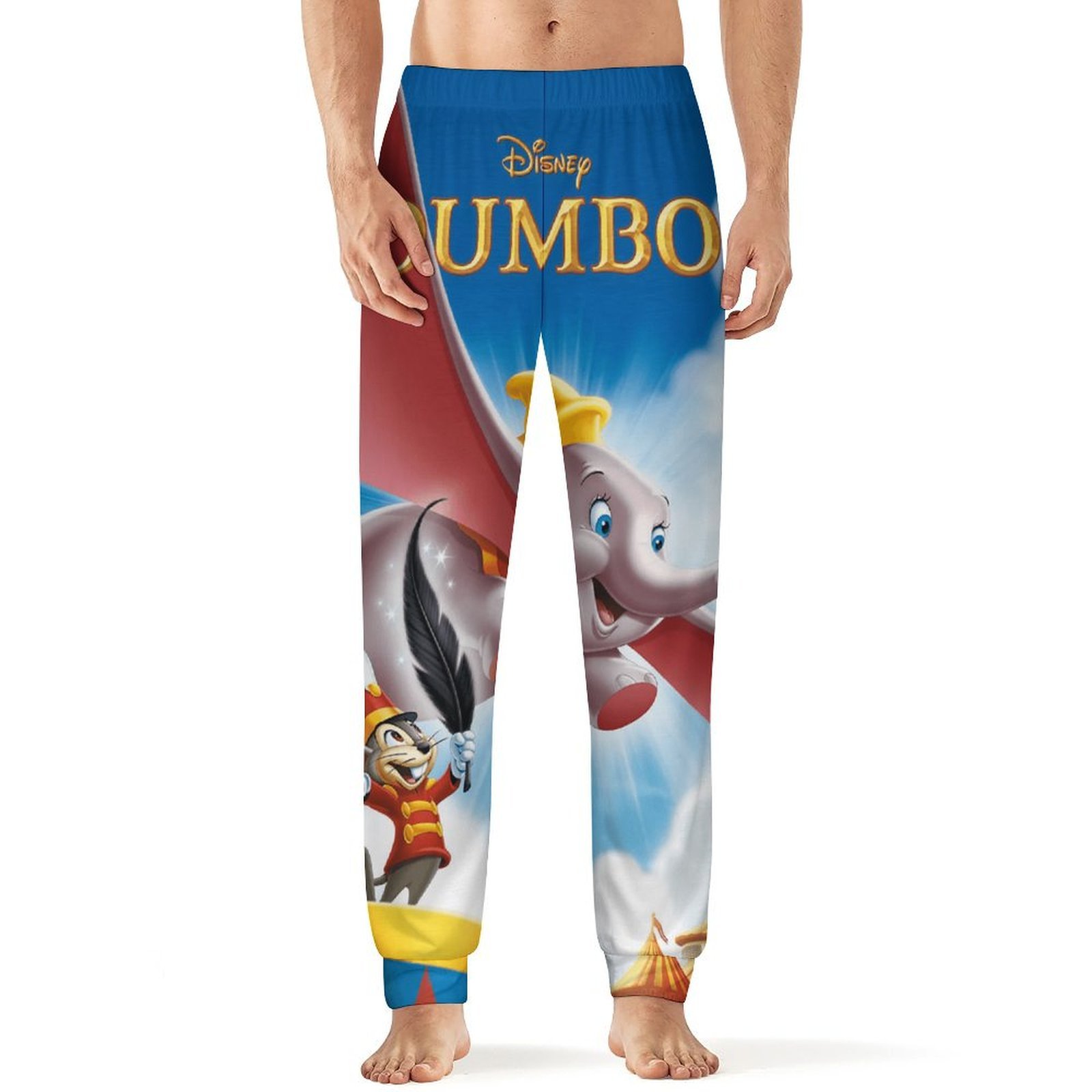 Dumbo Men Pajama Pants Bottoms Lounge Pants Elastic Waist Loose Soft ...