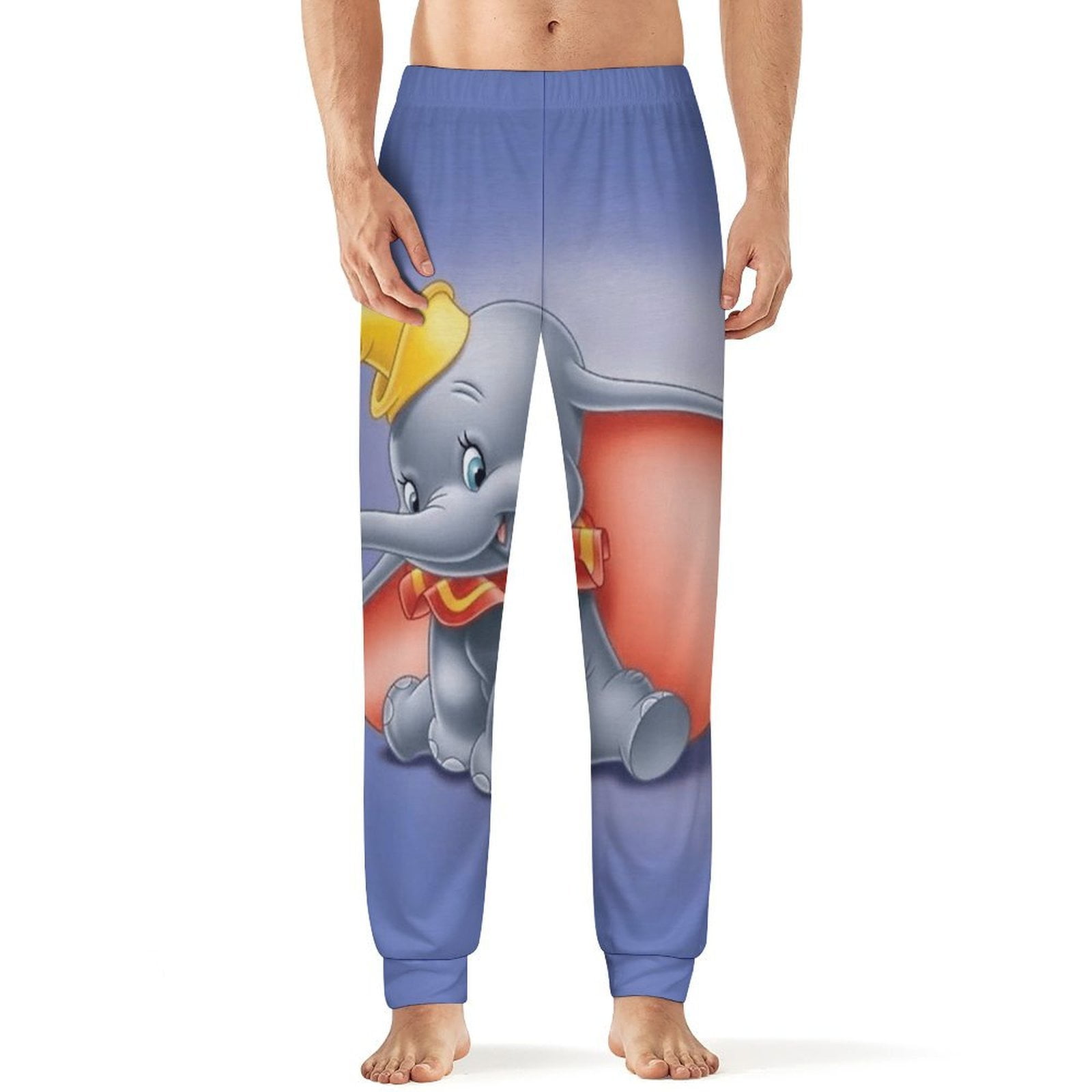 Dumbo Men Pajama Pants Bottoms Lounge Pants Elastic Waist Loose Soft ...