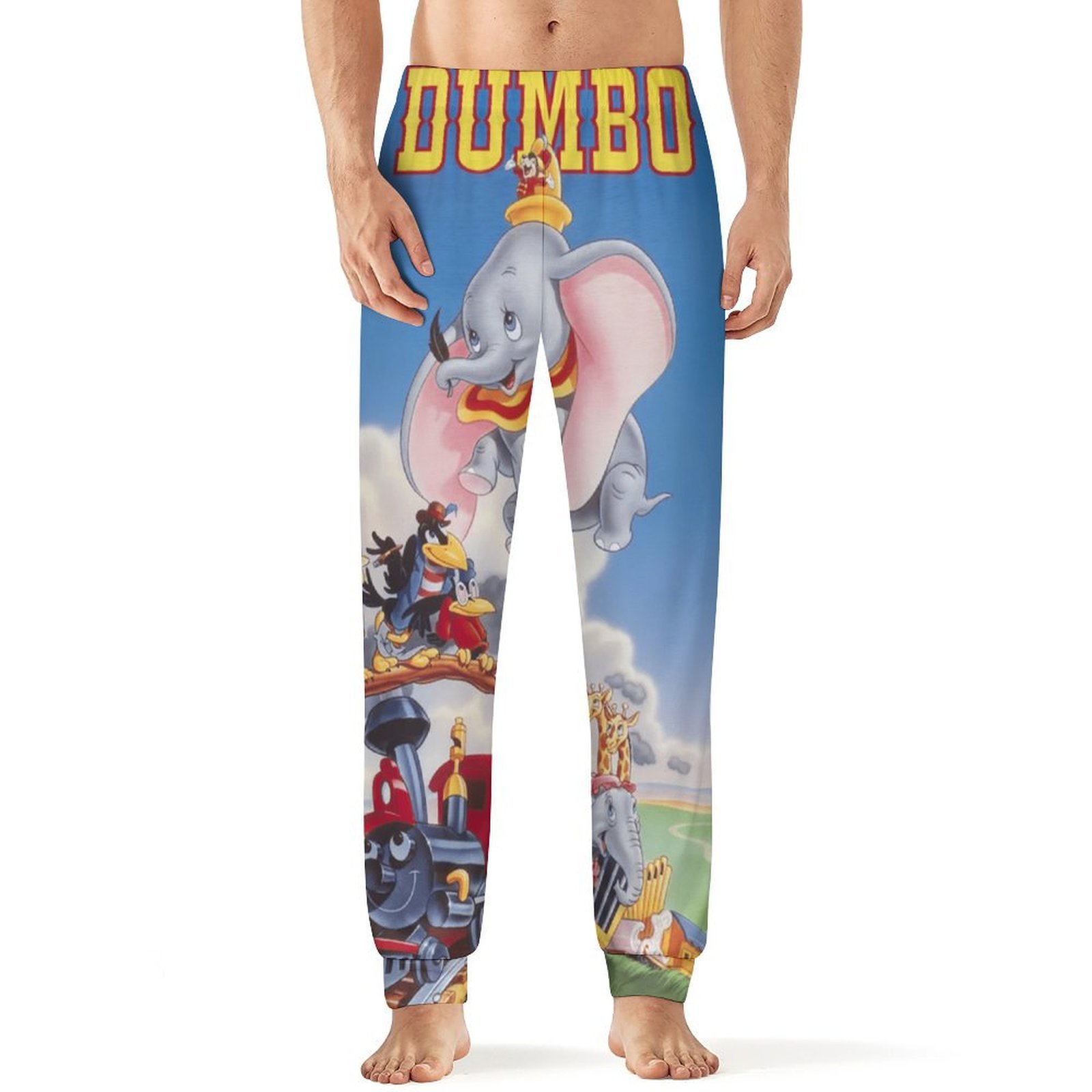Dumbo Men Pajama Pants Bottoms Lounge Pants Elastic Waist Loose Soft ...
