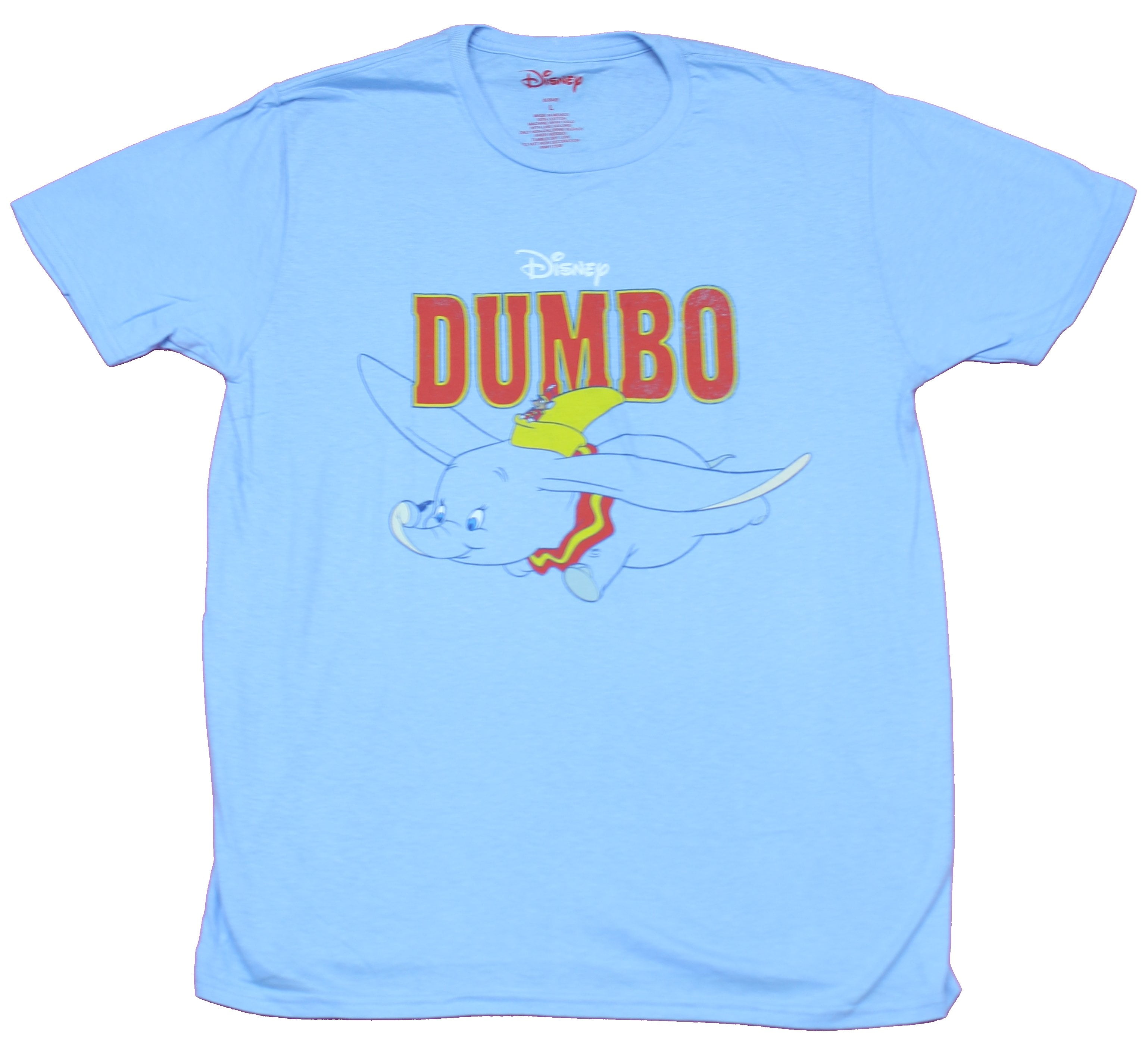 Mens Dumbo Shirt Disney Mens Dumbo Story Book Page T Shirt (5XL)