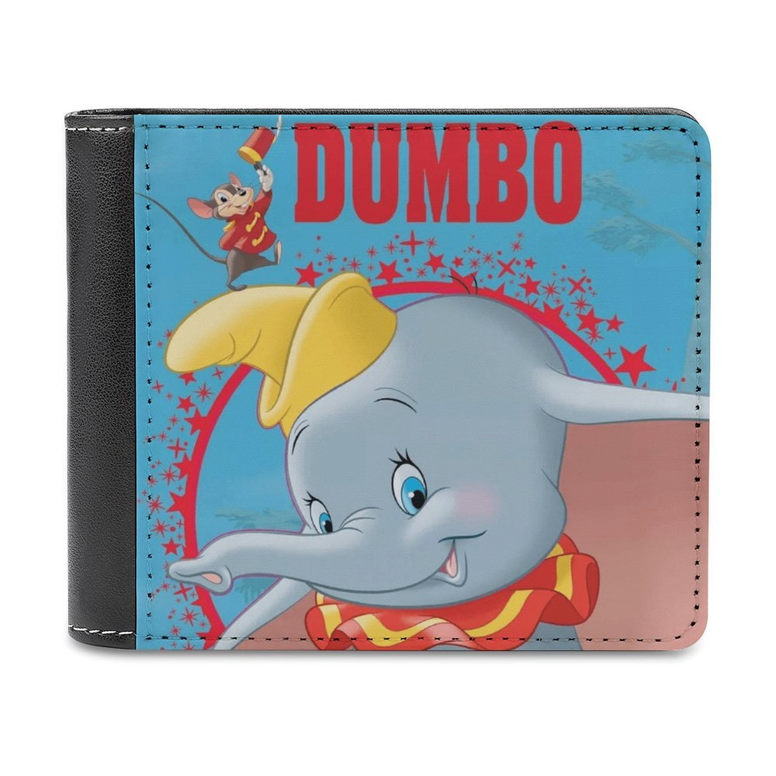 Dumbo Mens Wallet Genuine Leather Bifold Extra Capacity Bifold Wallet ...