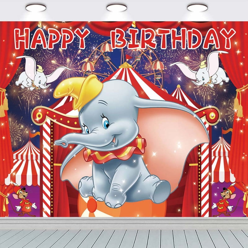 Dumbo Party Supplies for Photography Taspestry Post Backdrop Banner ...