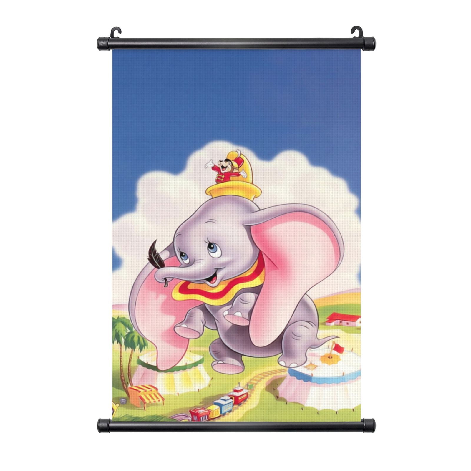 Dumbo Poster Plastic Shaft Wall Hanging Banner Painting Canvas Artwork ...