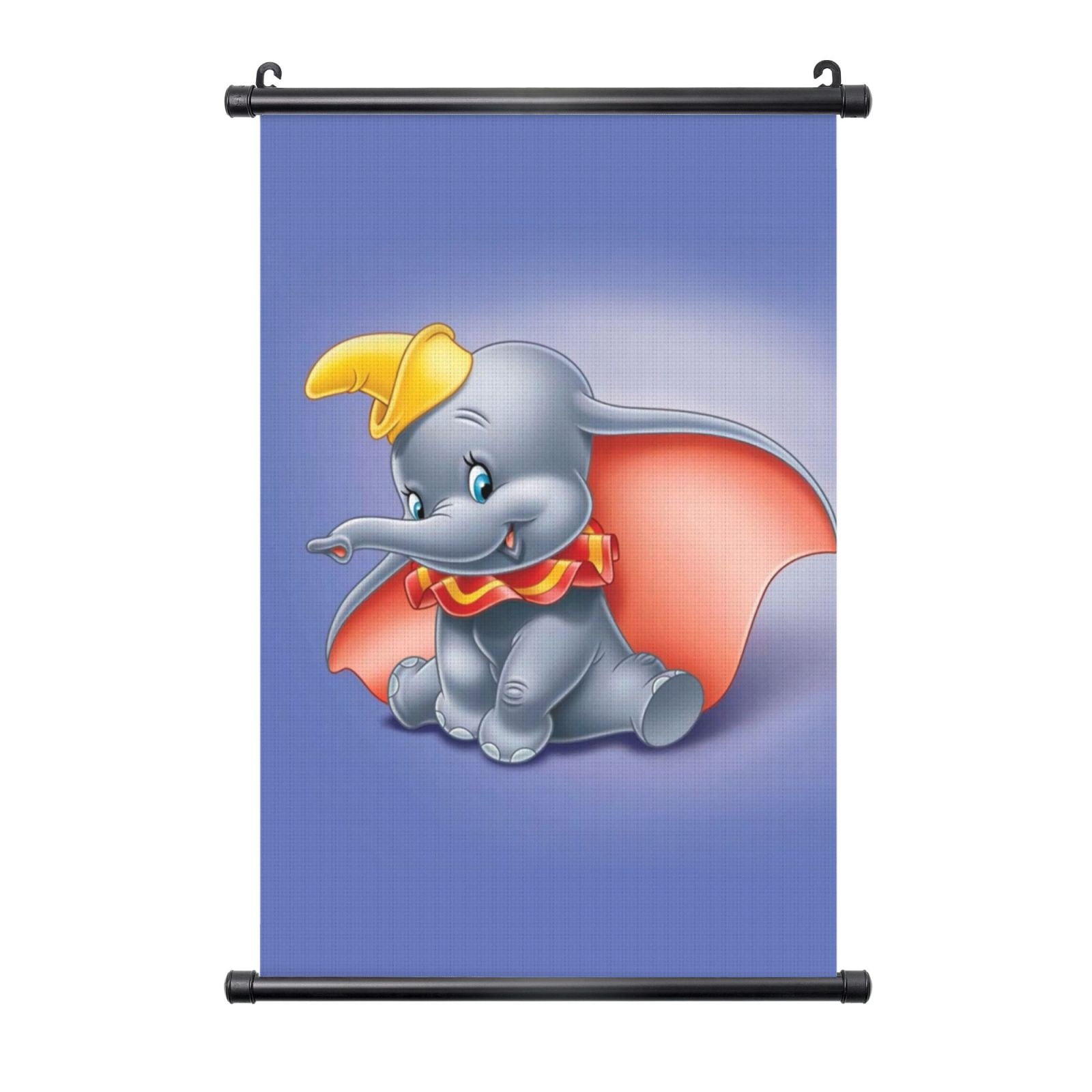 Dumbo Poster Plastic Shaft Wall Hanging Banner Painting Canvas Artwork ...