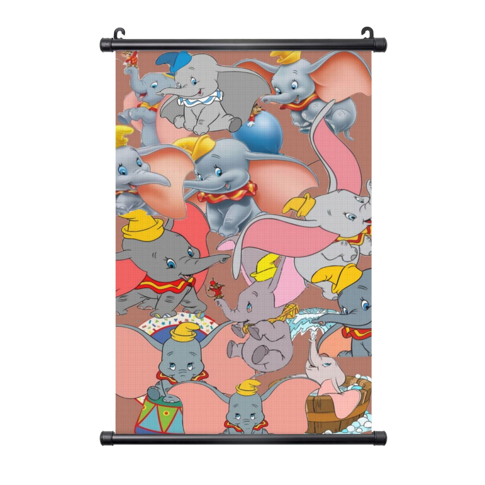 Dumbo Poster Plastic Shaft Wall Hanging Banner Painting Canvas Artwork ...