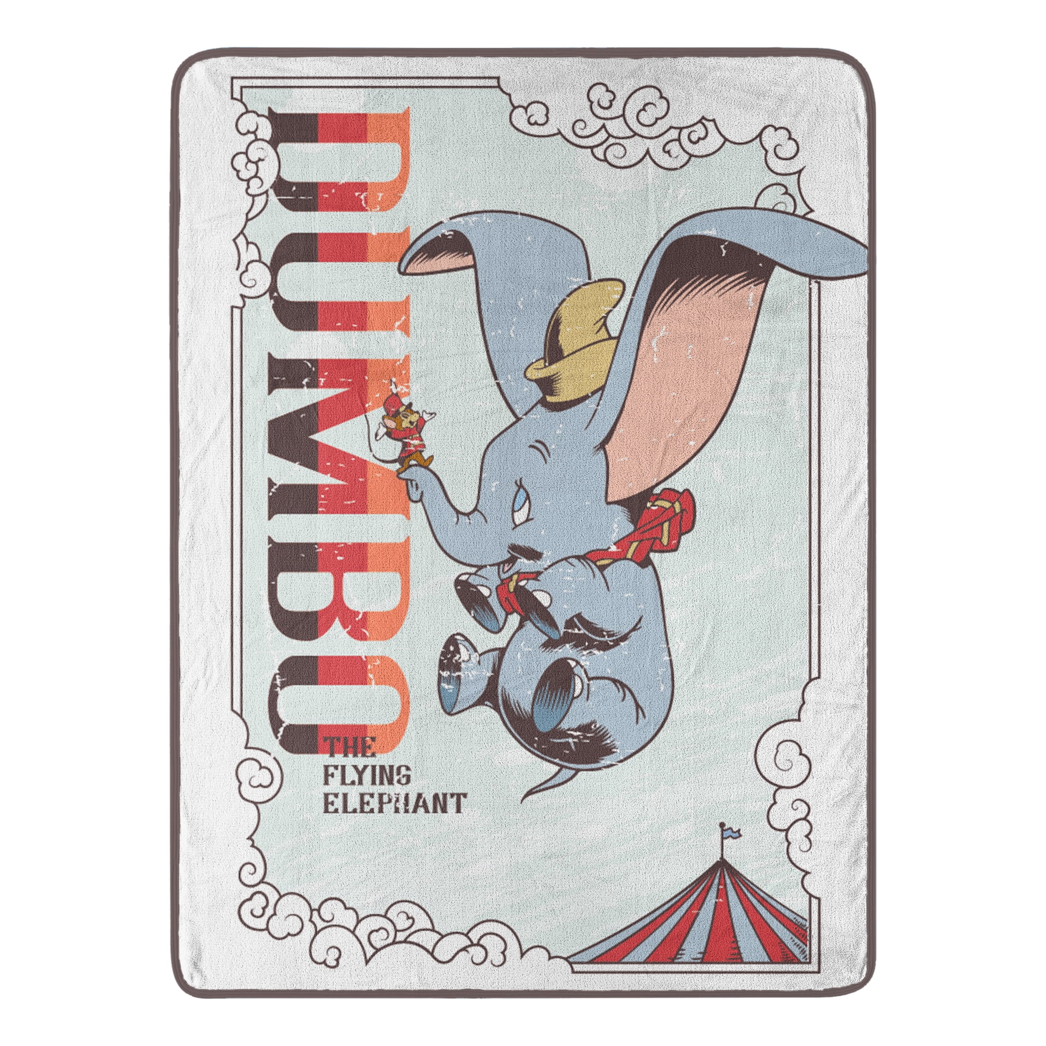 Dumbo Presents Dumbo Kids Micro Raschel Throw Blanket - Walmart.com