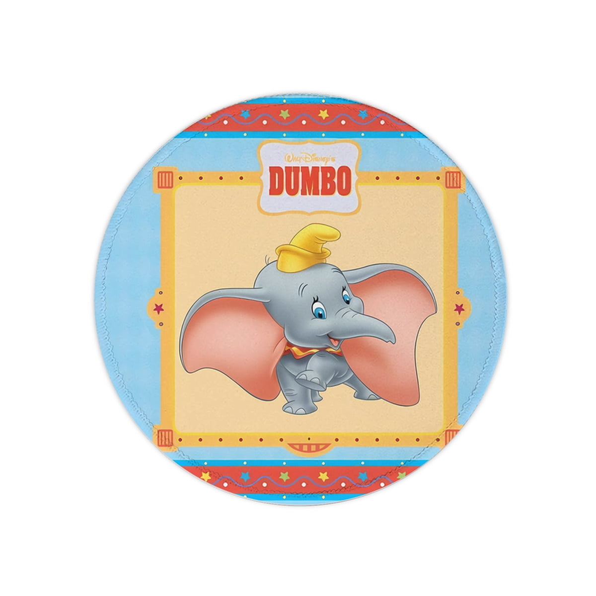 Dumbo Round Mouse Pad Cute Non-slip Rubber Base Office Computer Mouse ...