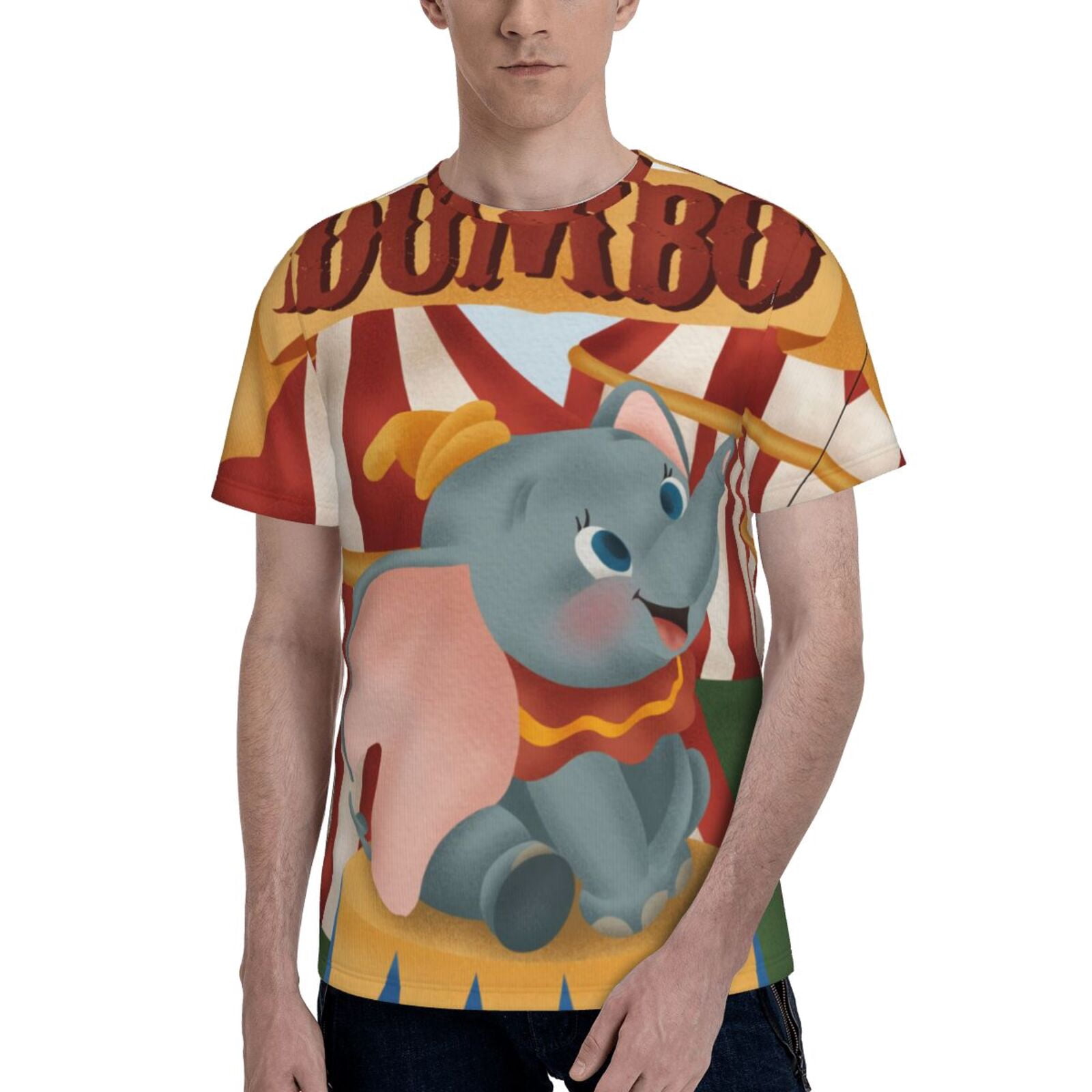 Dumbo T Shirt For Men Women, Graphic Print Casual Unisex Short Sleeve ...