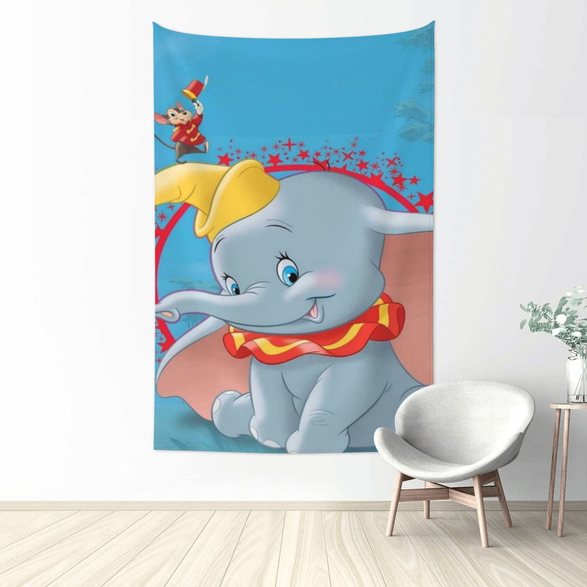 Dumbo Tapestry Cartoon Print Wall Art Hanging Tapestry Anime Aesthetic ...