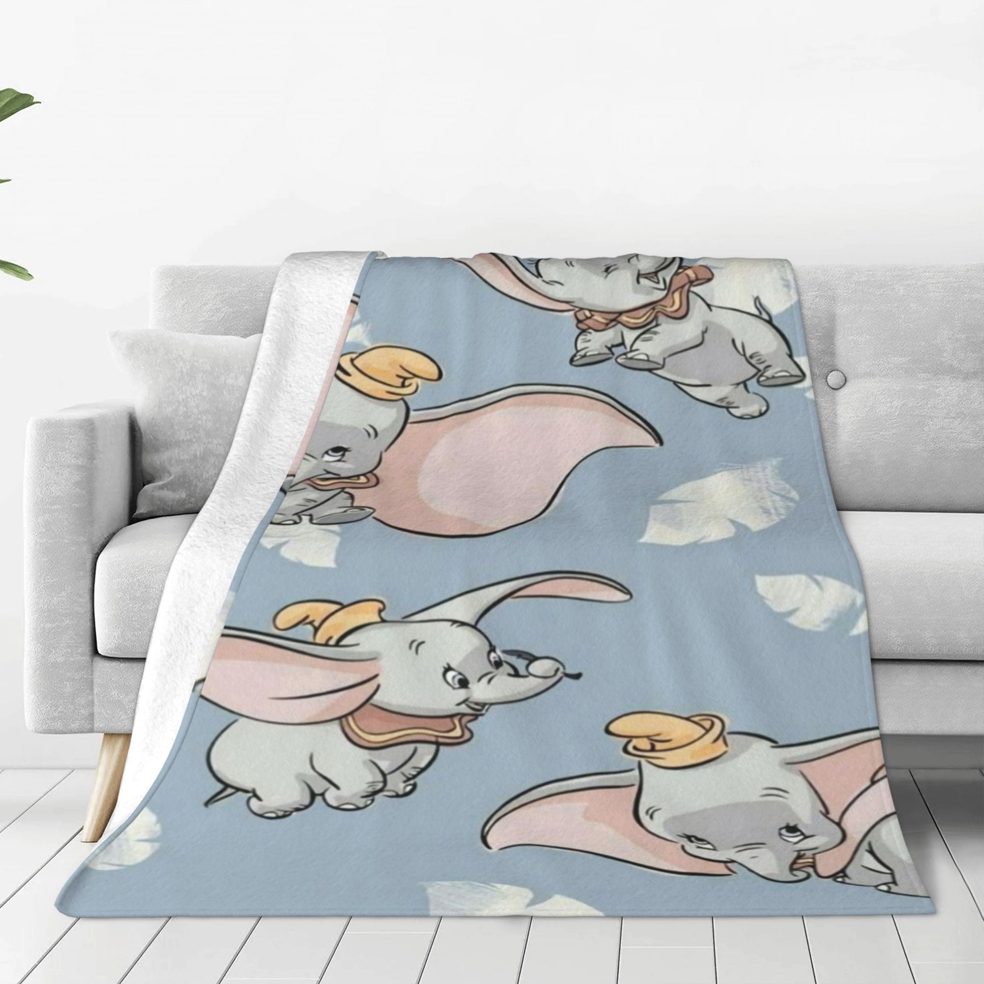 Dumbo Throw Blanket Soft Plush Travel Blanket For Bedroom Living Room ...