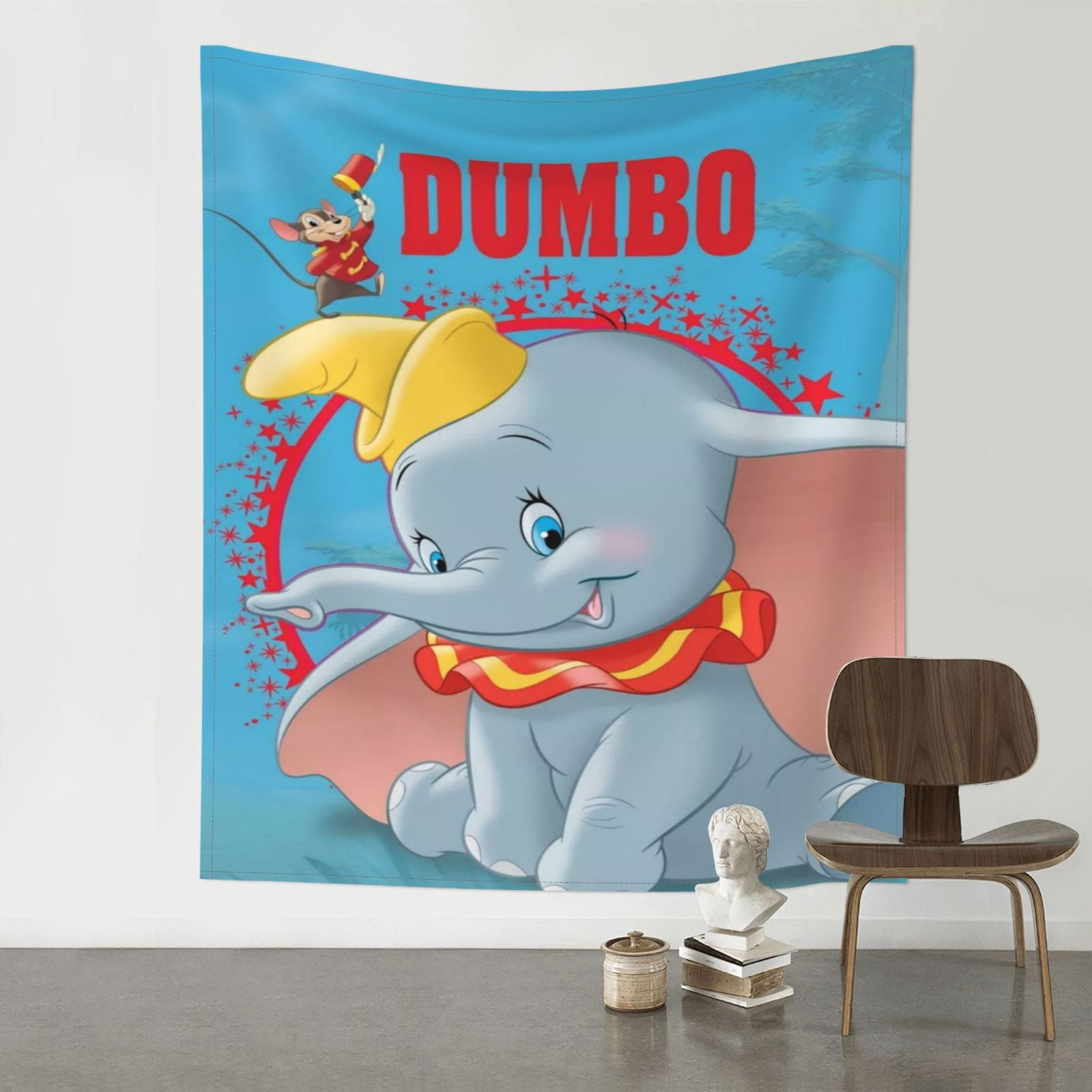 Dumbo Wall Tapestry Cartoon Poster Wall Hanging Tapestry For College ...