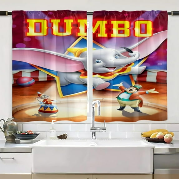 Dumbo Window Curtain - 2 Panels(28"x40") - Walmart.com