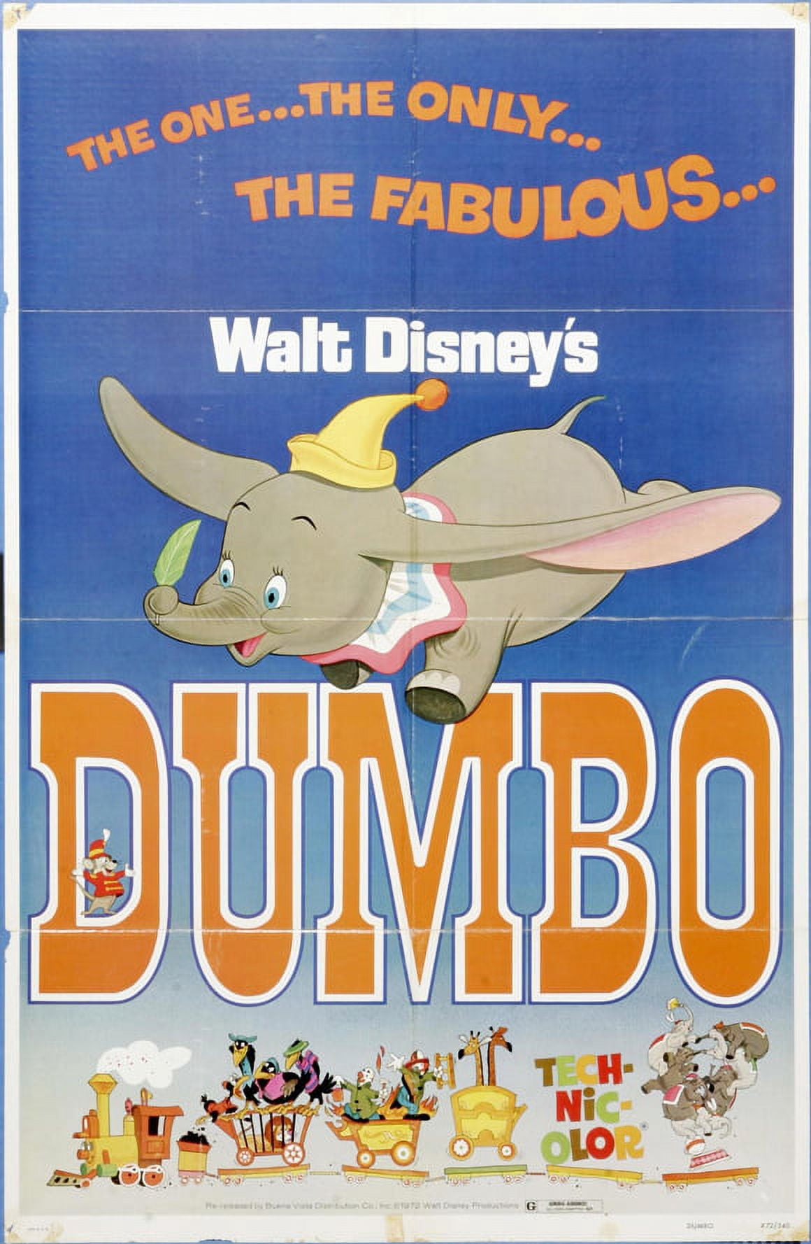 Dumbo - movie POSTER (Style E) (27" x 40") (1941) - Walmart.com