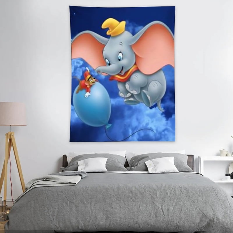 Dumbo tapestry 40 x 60 inches with vivid colors realistic details easy ...
