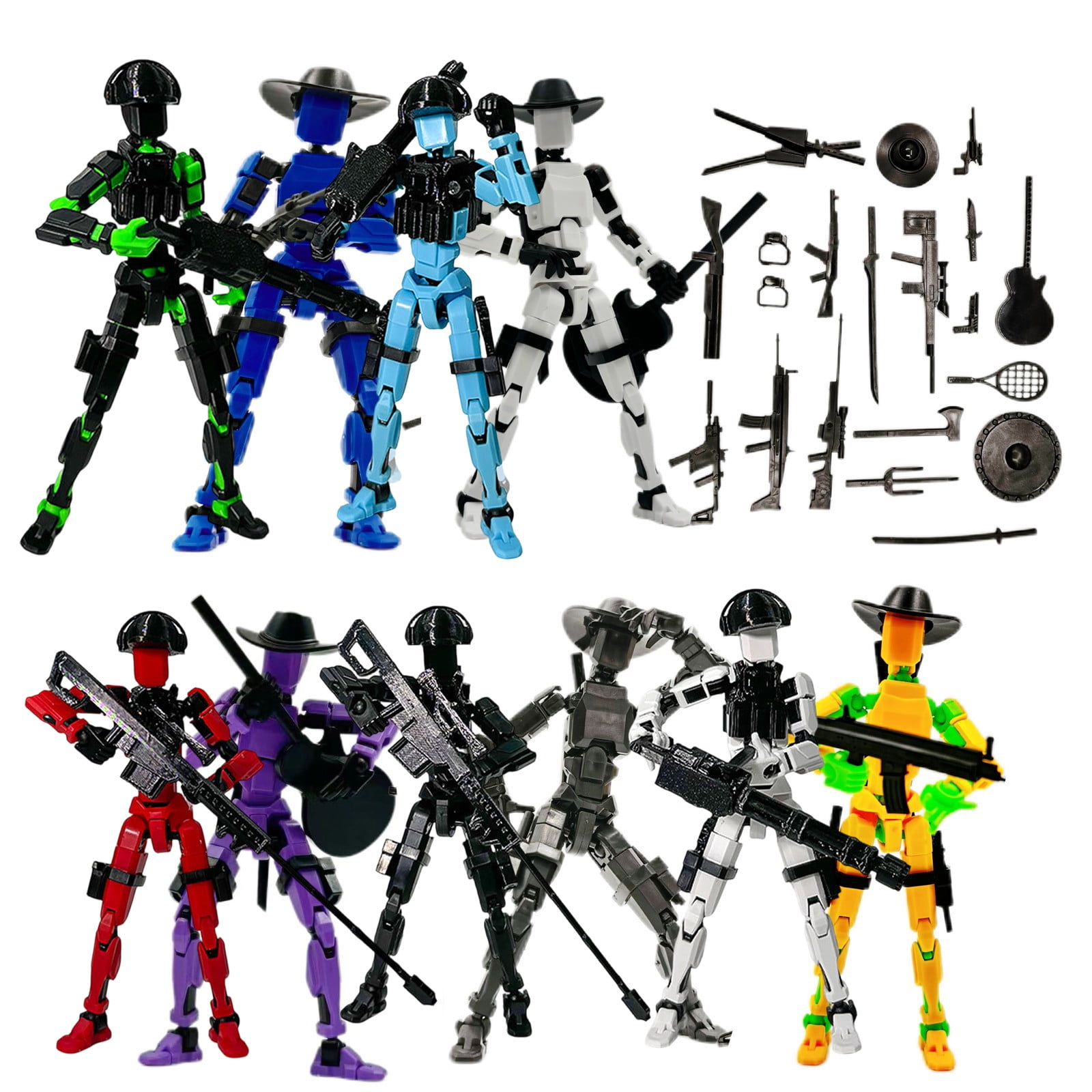 Dummy 13 Action Figure 2025 New Cowboy T13 PVC Model, 3D Printed Multi ...