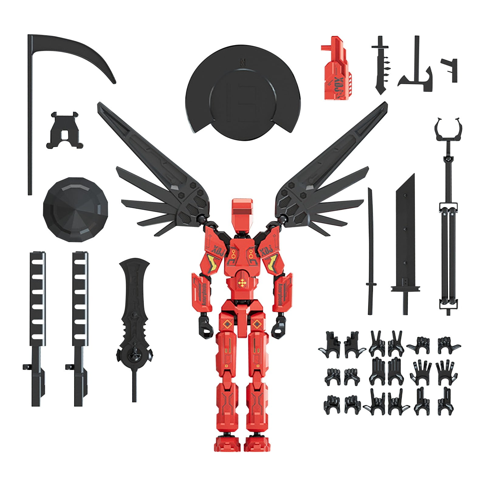 Dummy 13 Action Figure Dummy Robot 13 Action Figures Set,3D Printed ...