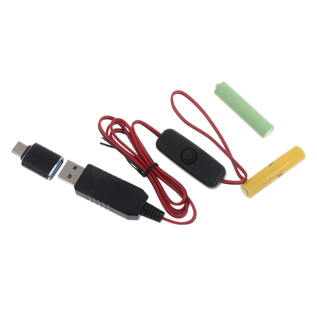 Dummy Battery Adapter Cable Replace AAA Batteries for Remote Control ...