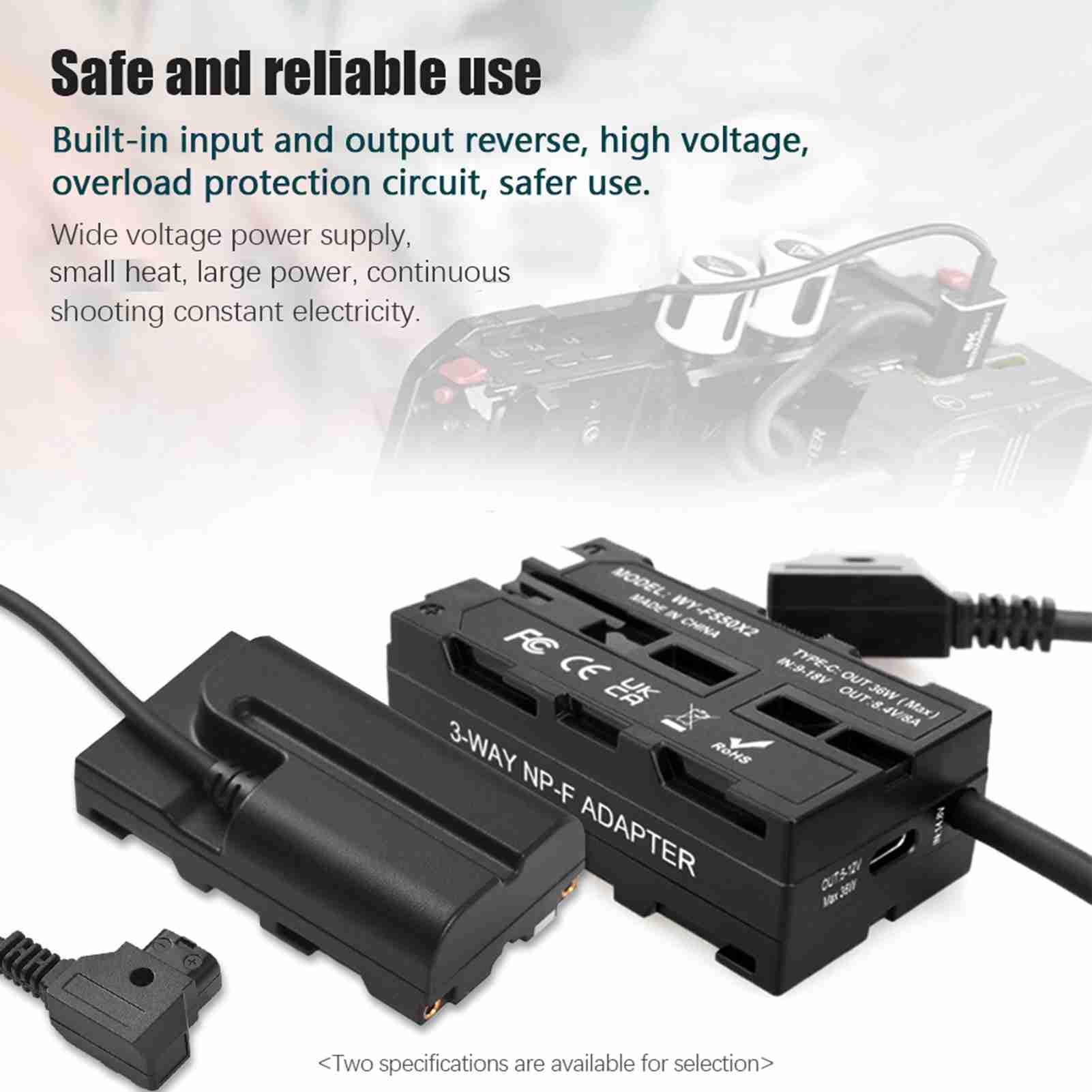 Dummy Battery Stable DC Coupler For Wireless Led Video Light - Walmart.com