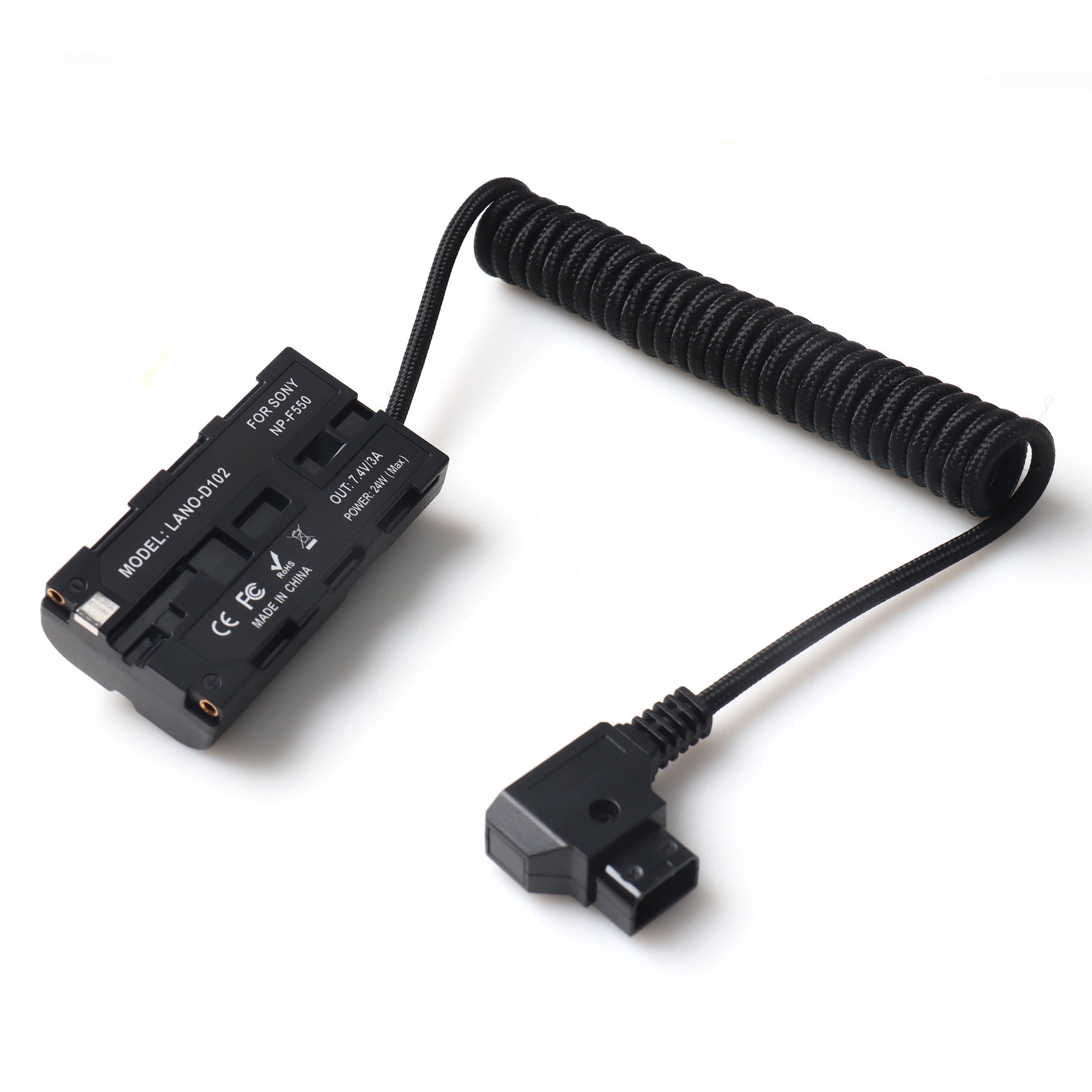 Dummy Battery Tap Cable Blackmagic Camera 4k 10a Dtap Coiled Cable for ...