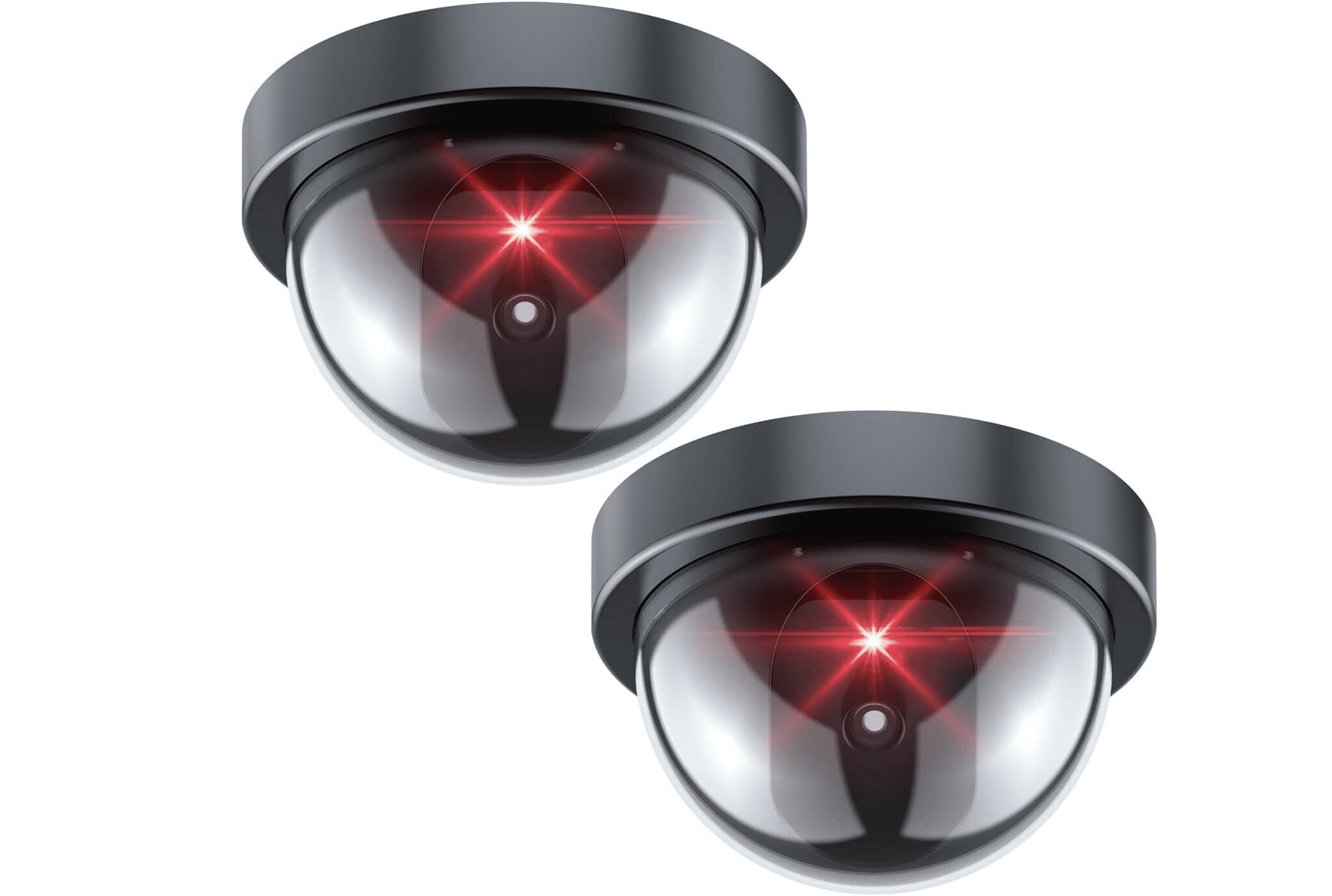 Dummy Camera Fake Security CCTV Dome Camera with Flashing Red LED Light ...