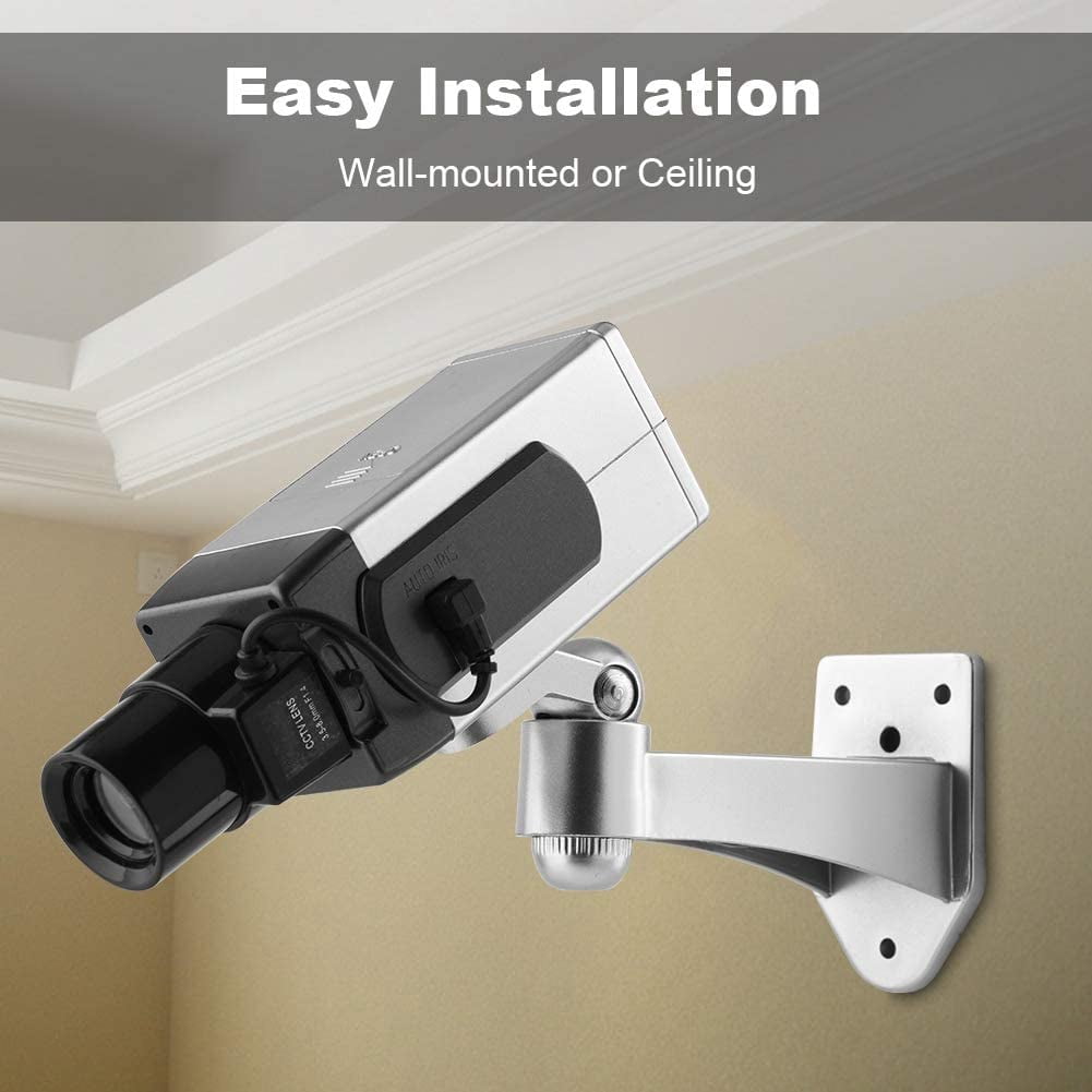 Dummy Fake Security Camera, Fake CCTV Waterproof Auto Rotation Movement ...