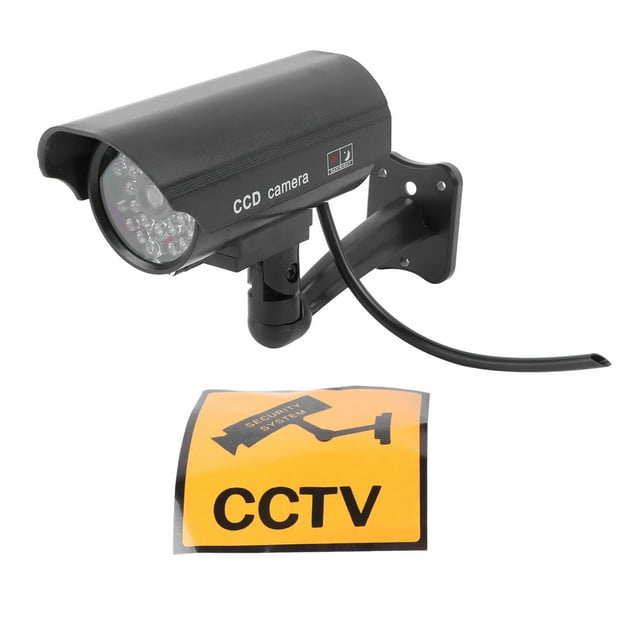 Dummy Fake Security Camera Red Flashing Lights Simulated CCTV Camera ...