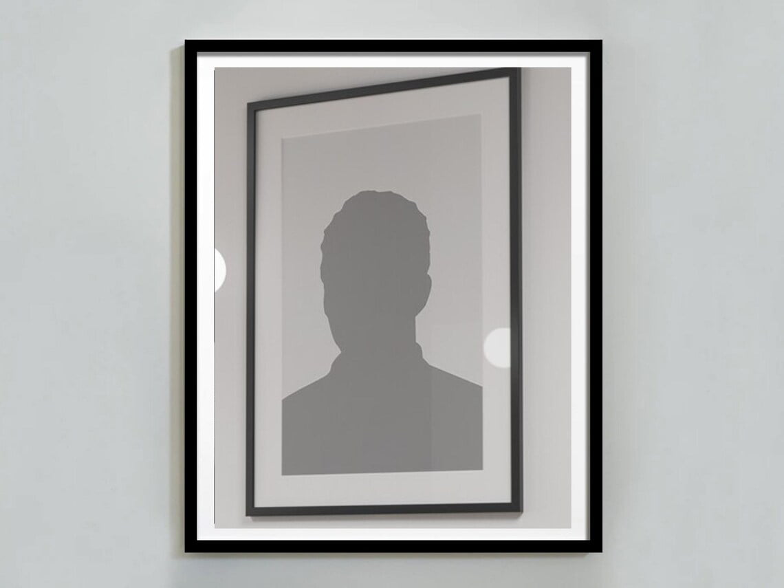 Dummy Portrait From Photo, Print, Black And White, Wall Art, Portrait ...