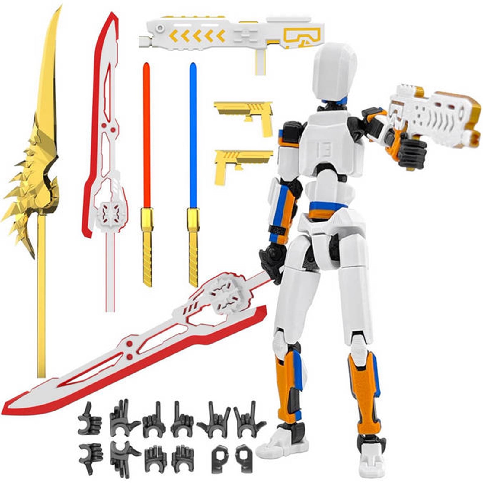 Dummy13 Action Figure Set, Pre-Assembled 3D Printed Titan and Robo ...