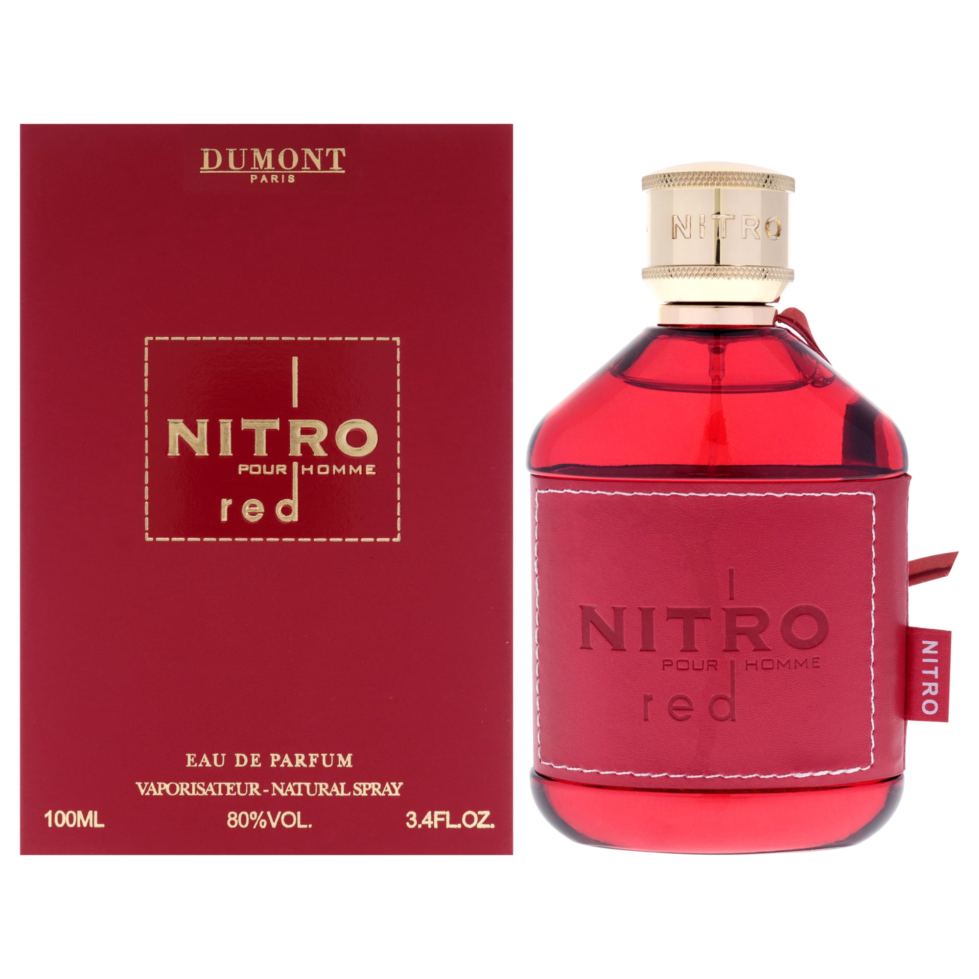 Dumont Nitro Red Men's EDP Spray Cologne, Aromatic Fruity Fragrance, 3. ...