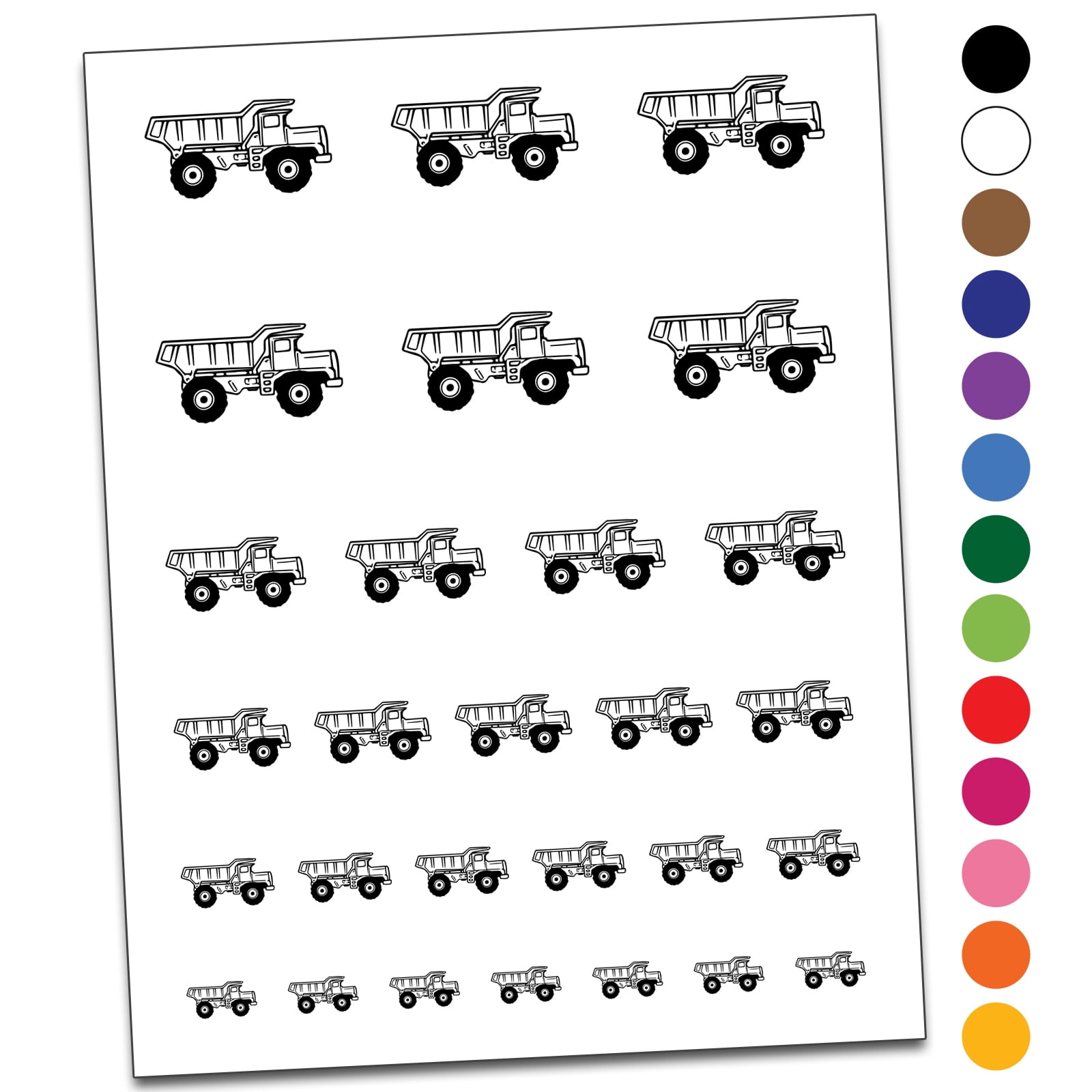 Dump Truck Construction Building Vehicle Water Resistant Temporary ...