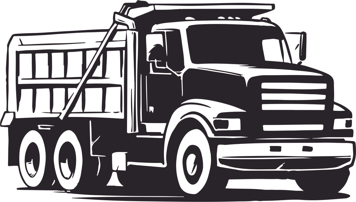 Dump Truck Cool Vehicle Wheels Graphics Illustration Creative Graphics ...