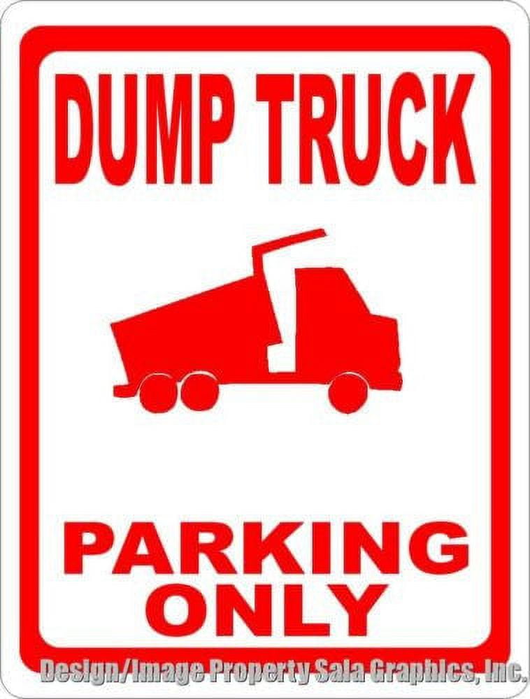 Dump Truck Parking Only Sign - Walmart.com