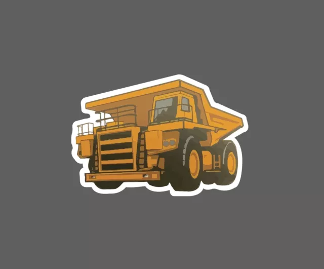 Dump Truck Sticker Construction Waterproof Sticker Phone Decal Water ...