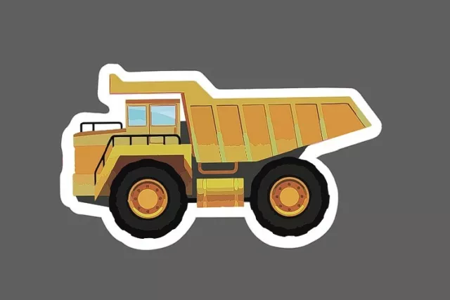 Dump Truck Sticker Construction Waterproof Sticker Phone Decal Water ...