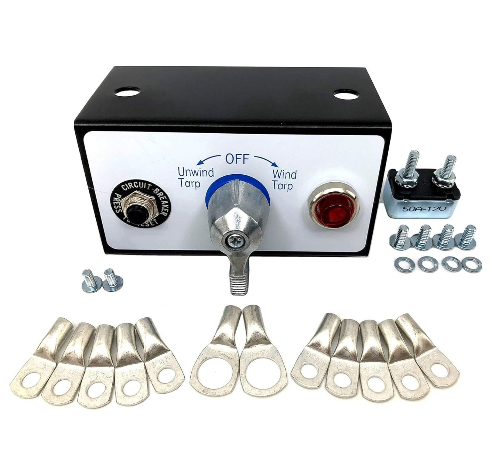 Dump Truck Tarp Motor Kit - 12V 50 Amp Roll Up Tarp System - Complete ...