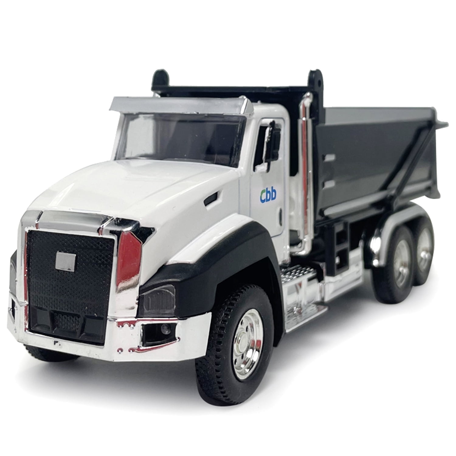 VIIGER Dump Truck Toy, 1/50 Scale Diecast Construction Model, Black ...
