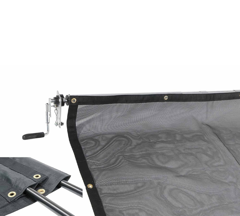 Dump Truck & Trailer Tarp Kit w/ 8' x 16' PVC Double Pocket Mesh Tarp ...