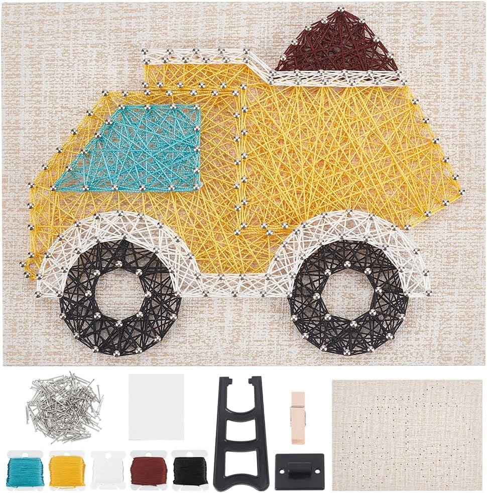 Dumper Truck String Art Kit for Adults Beginners 3D Car String Art ...