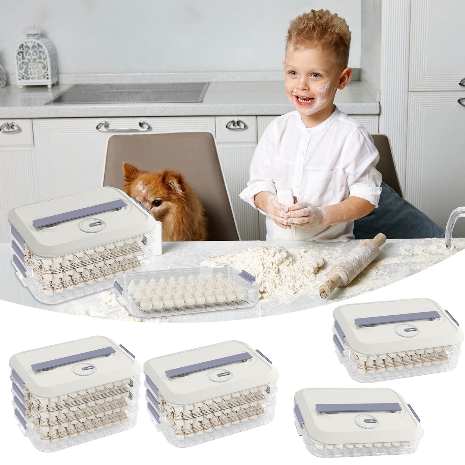 Dumpling Box Plastic Storage Containers for Food Storage Containers ...