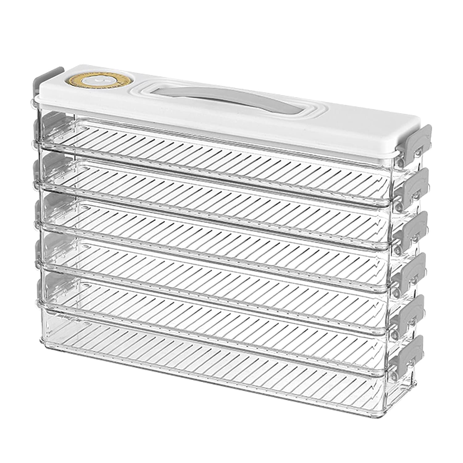 Dumpling Box Refrigerator Organizer Stackable Storage with Lids and ...