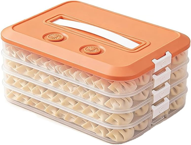 Dumpling Container for Freezer, Dumpling Containers, 3/4-Layer Food ...