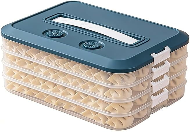 Dumpling Container for Freezer, Dumpling Containers, 3/4-Layer Food ...