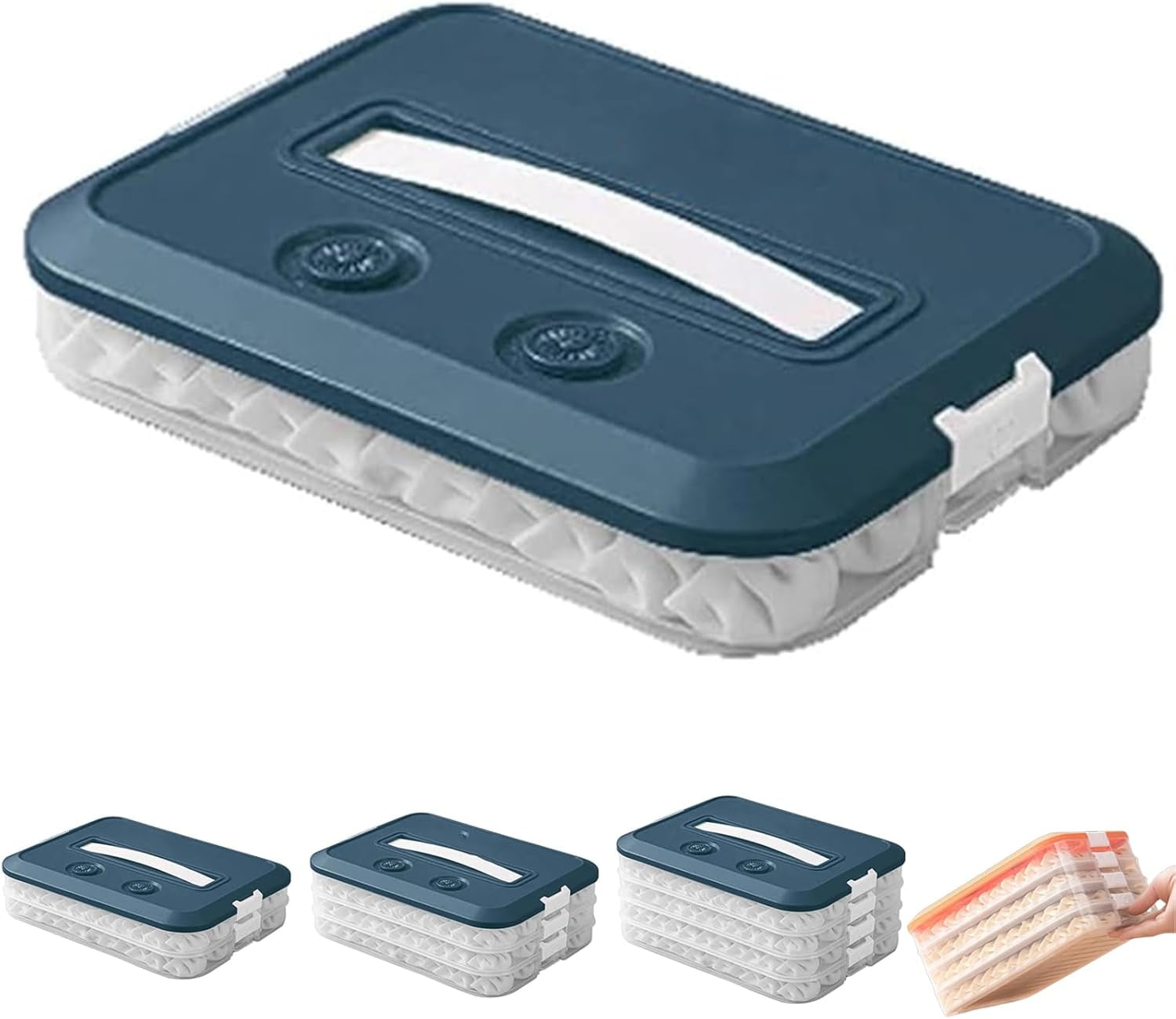Dumpling Containers, Dumpling Storage Box With, Airtight Dumpling ...