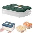 Dumpling Freezer Case Refrigerator Food Storage Container Box: 2- Layer ...